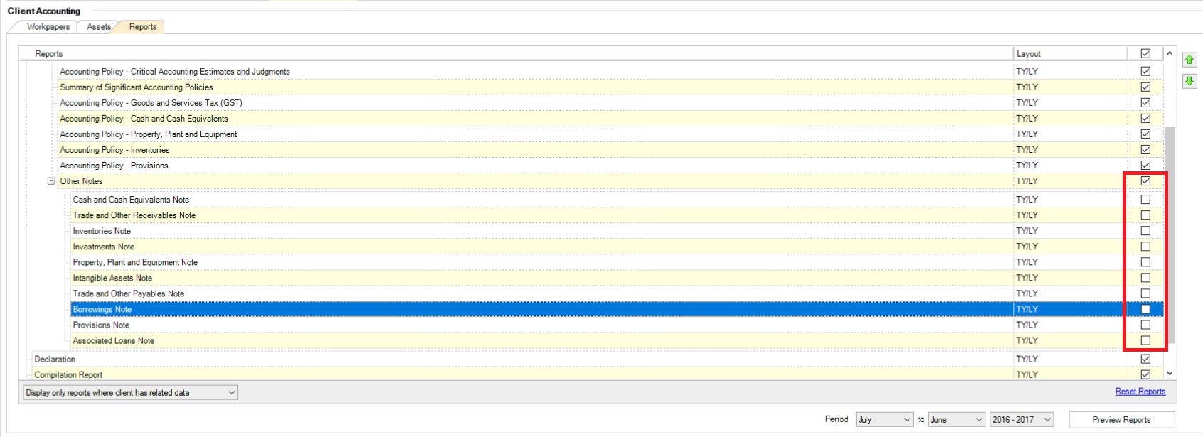 Configuring practice report settings